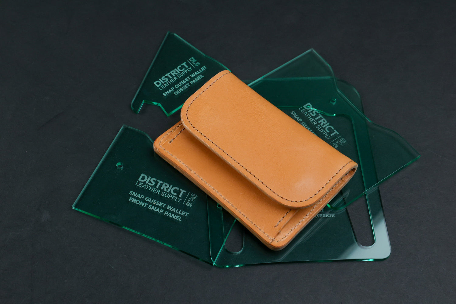 DLS Pattern - Gusset Snap Wallet – District Leather Supply