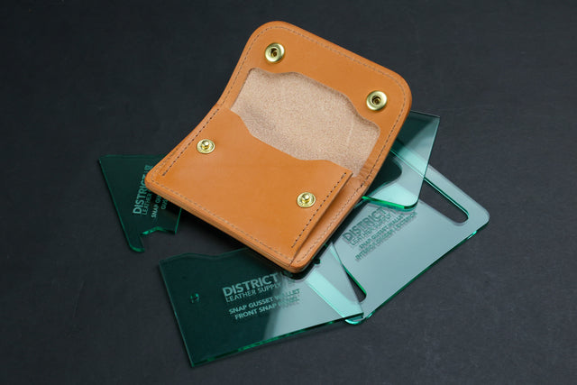 DLS Pattern - Gusset Snap Wallet – District Leather Supply