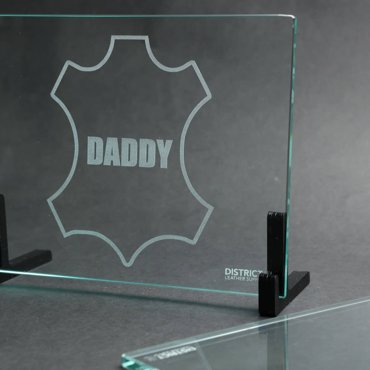 Novelty DLS Glass Workbench Plate – District Leather Supply