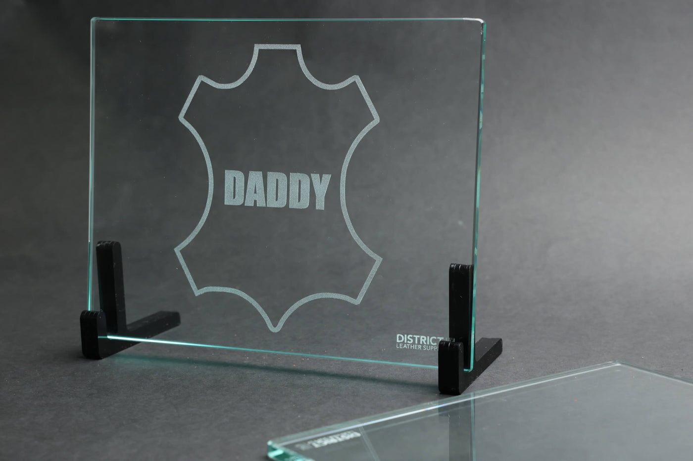 Novelty DLS Glass Workbench Plate – District Leather Supply