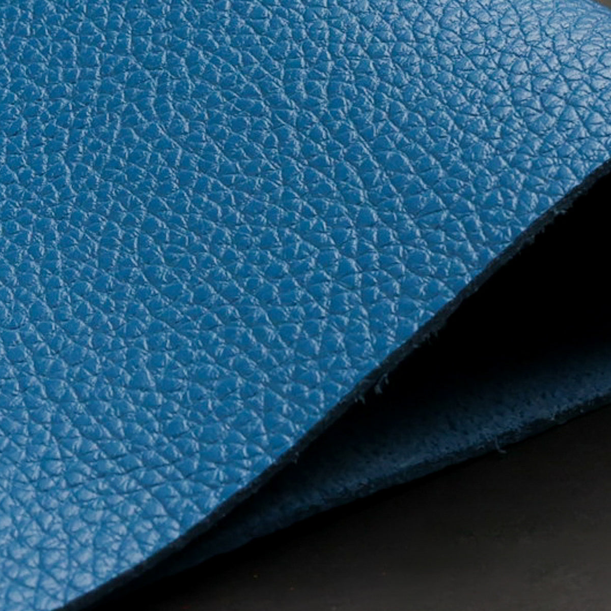 Italian Pebble Grain Calf, Blue – District Leather Supply